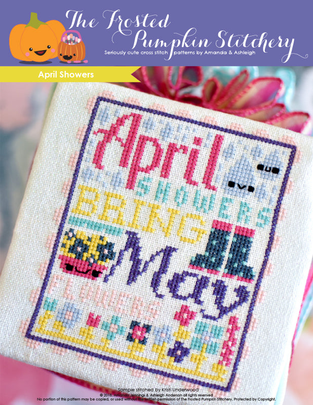 April Cross Stitch Patterns | The Frosted Pumpkin Stitchery