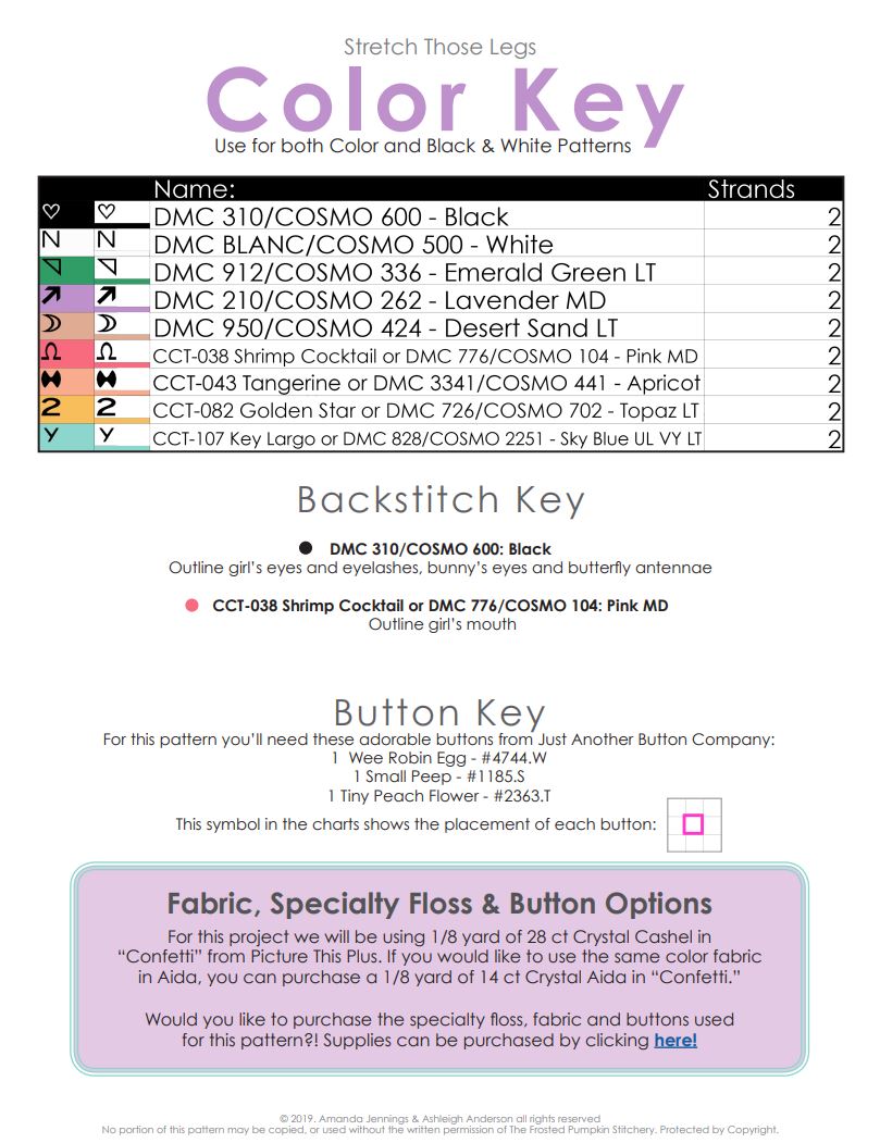 Stretch Those Legs Cross Stitch Pattern | Frosted Pumpkin Stitchery ...